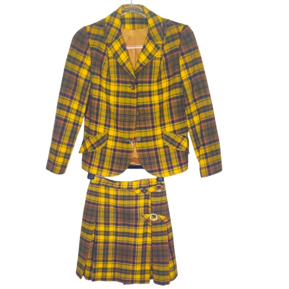 Bobbie Brooks | Skirts | Bobbie Brooks Yellow Plaid Clueless Suit ...